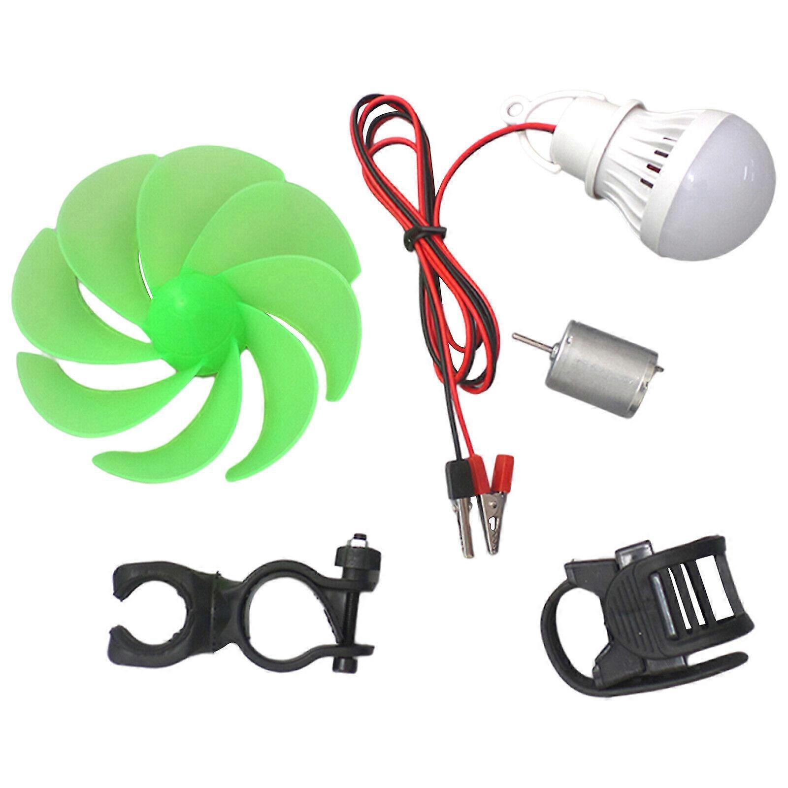 Micro Wind Turbine With LED Light 22V Small Turbine Generator 8 Blades ...