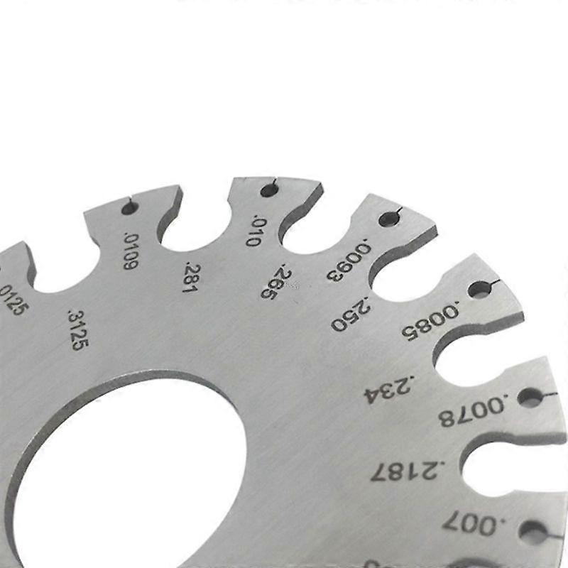 Stainless Steel 0-36 Round AWG SWG Wire Gauge Thickness Measuring Sheet ...