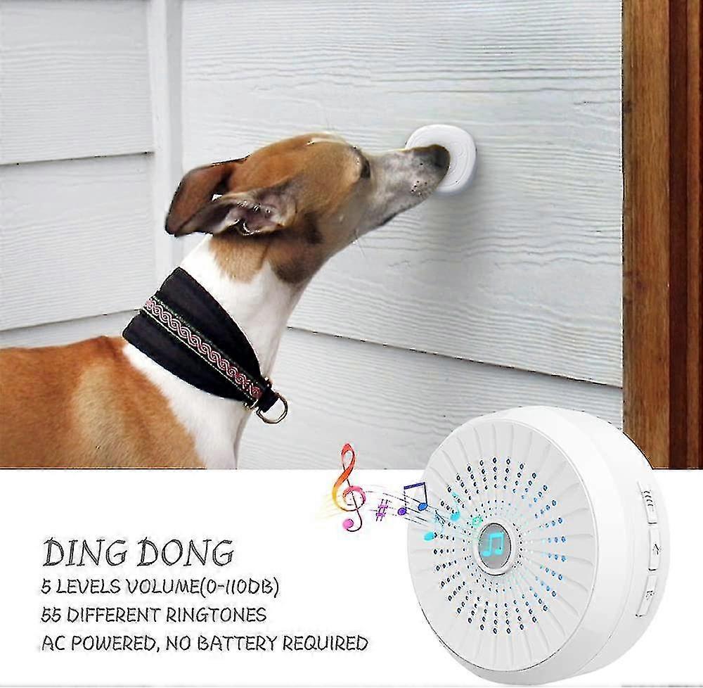 Wireless Dog Doorbell, Dog Door Bell With Wireless Touch Dog Bells For ...