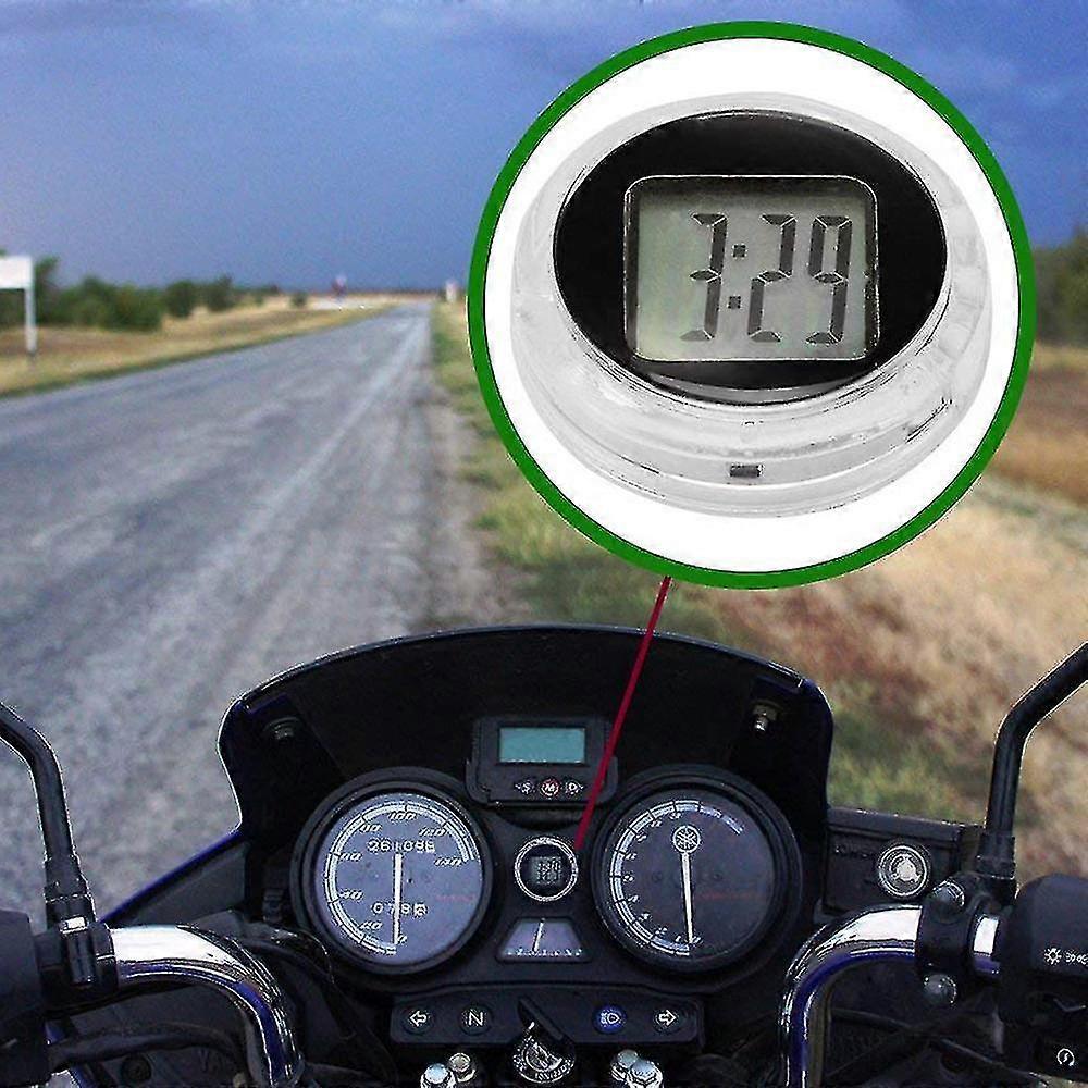 Universal Mini Motorcycle Digital Clock Watch Waterproof Stick-on ...