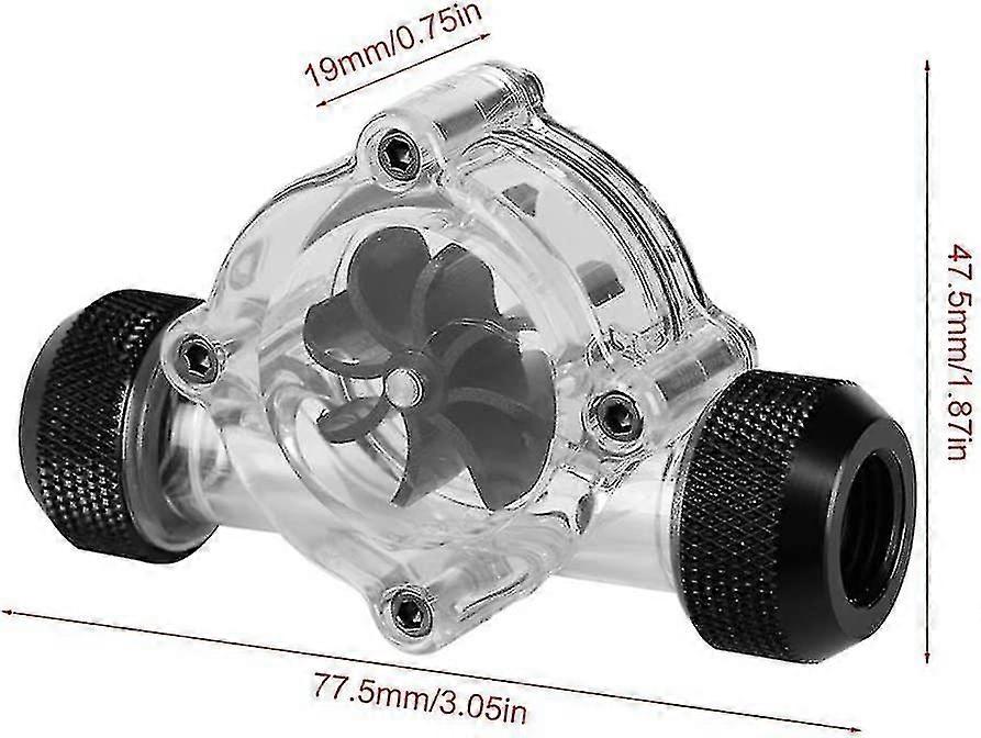 Watercooling Flow Meter G1/4inch Female To Female Radiator Flow Meter ...
