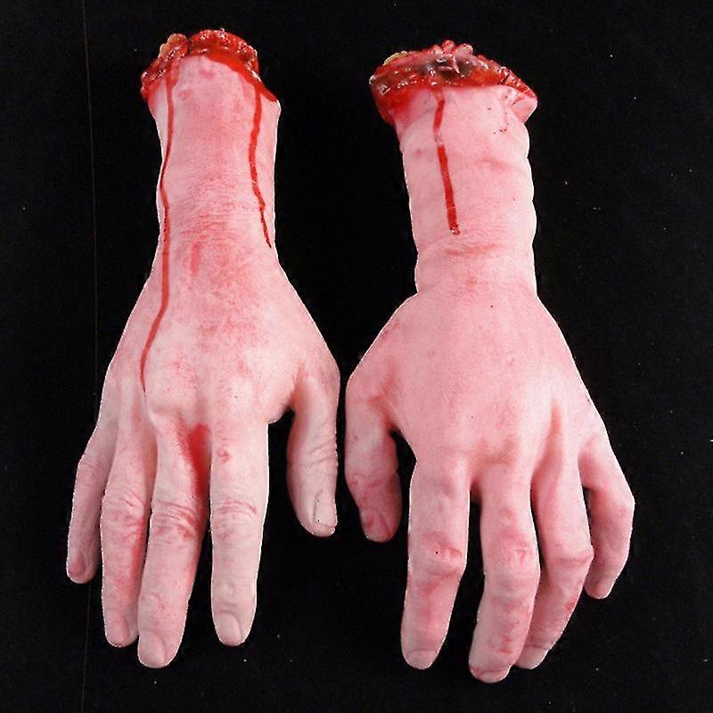 1pc Severed Scary Cut Off Bloody Fake Latex Life Size Arm Hand ...