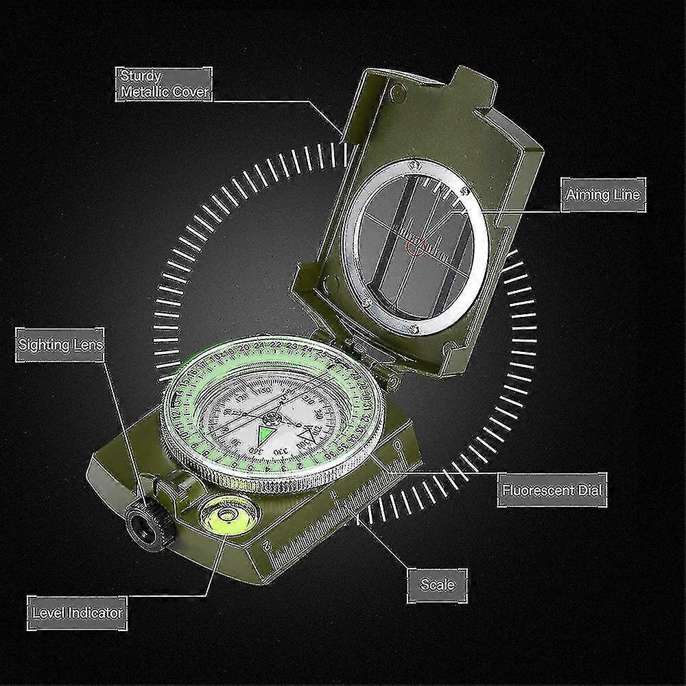 Professional Grade Military Best Camping Survival Compass | Fruugo UK