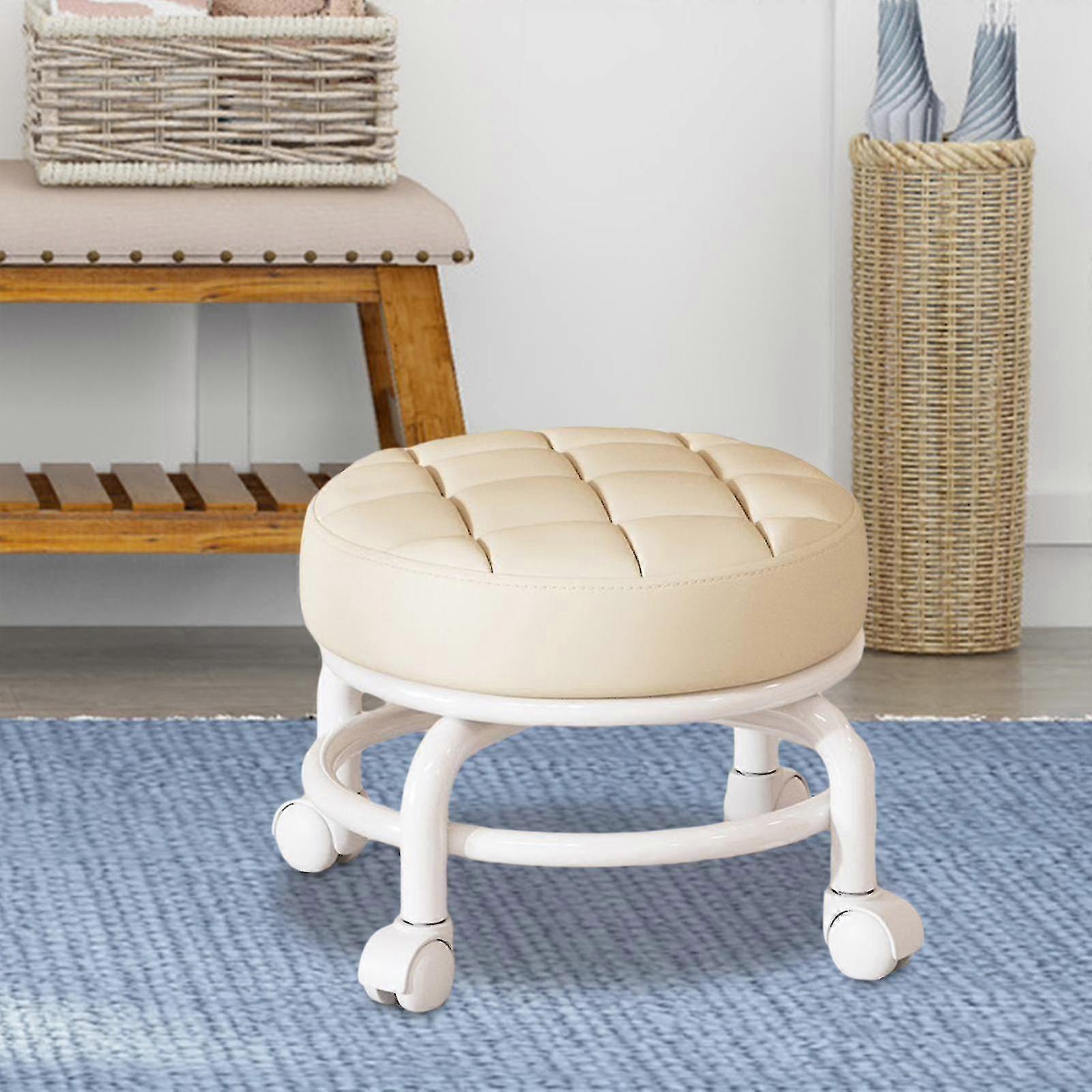 360 Rotating Roller Stool Housework Stool Movable Stool Low Noise Pulley Low Stool Universal ...
