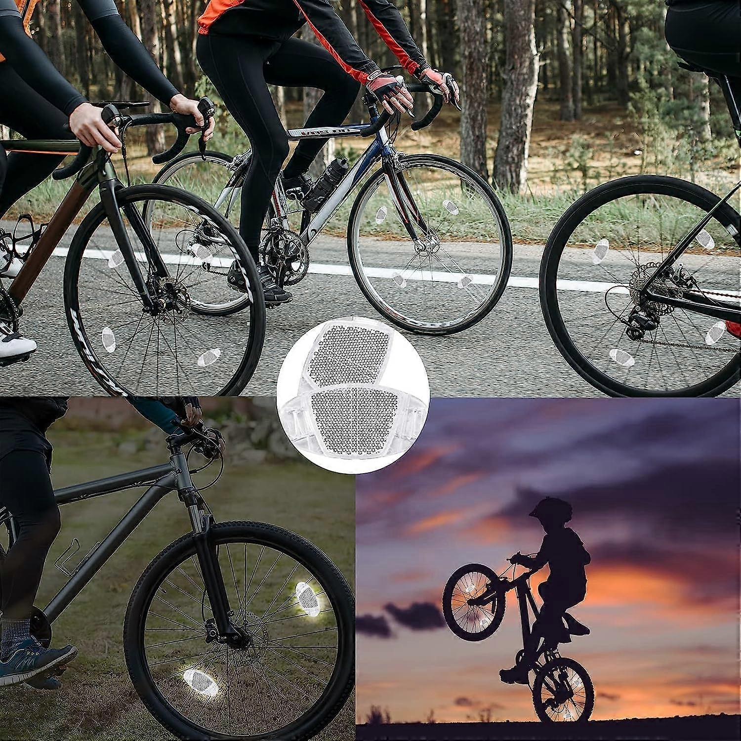Bike Spoke Reflectors, 12 Pieces Bike ReflectorWhite, Road Bike ...