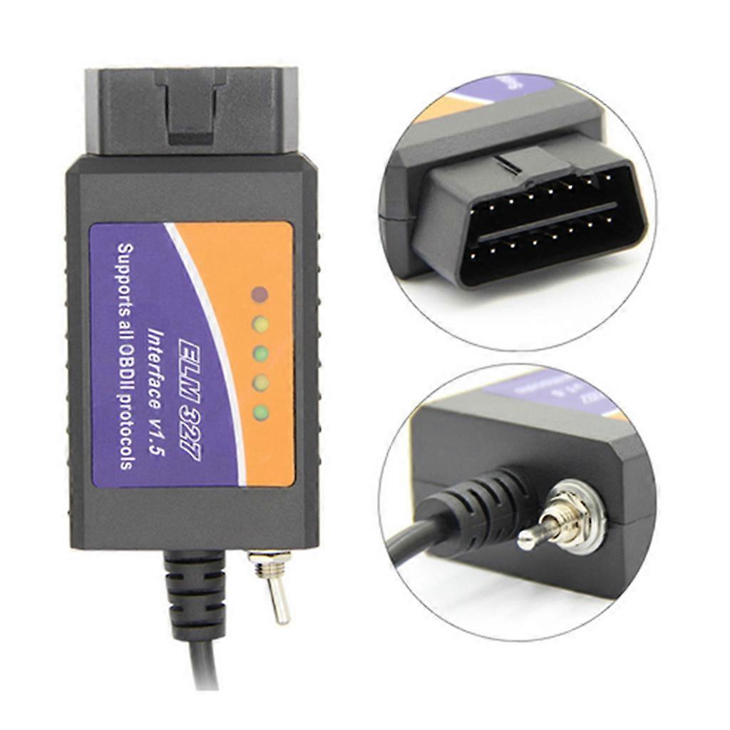 Elm 327 Can Bus Scan OBD2 Adapter Can Bus Scanner Diagnostic Tool 25k80 ...