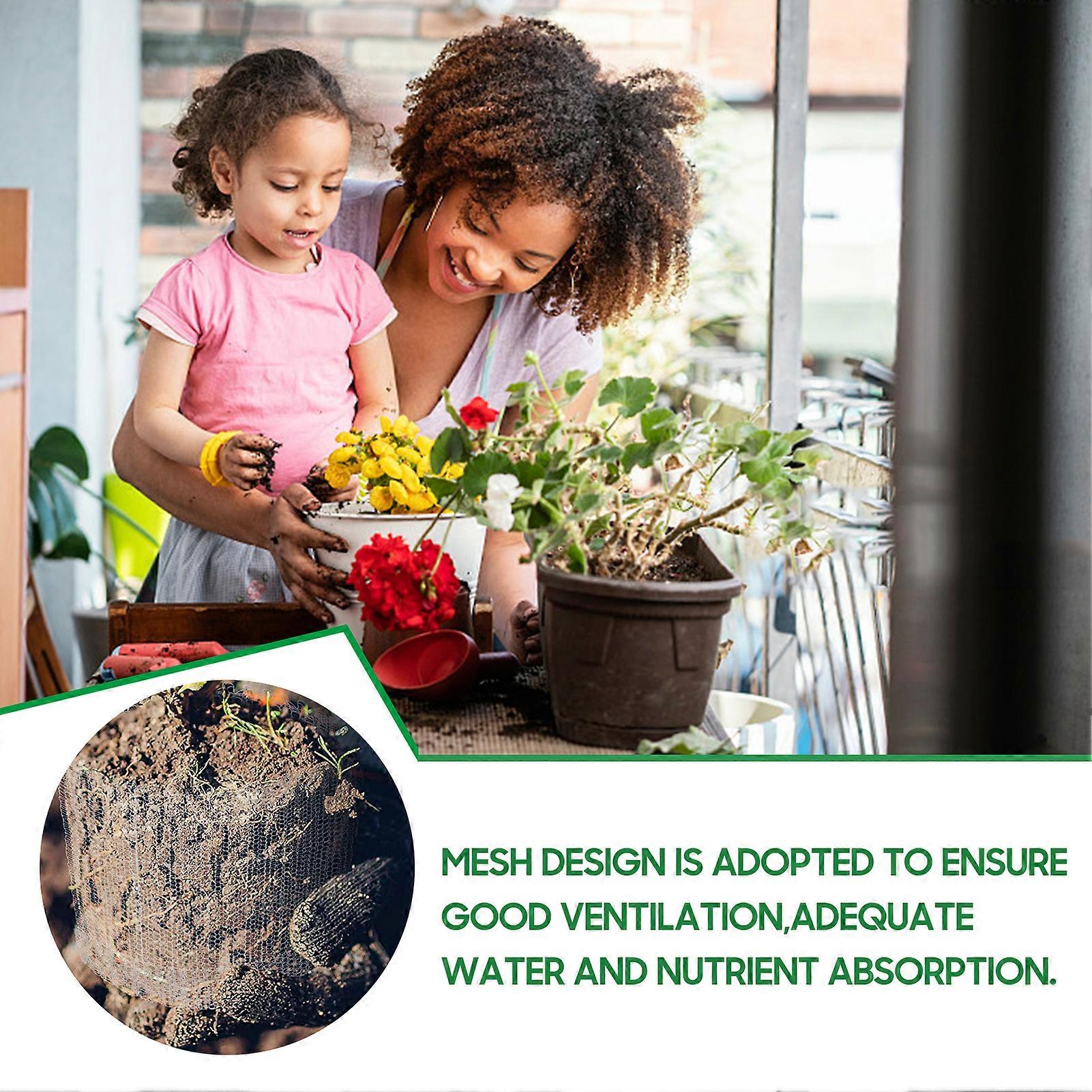 4 PCS Plant Root Guard Basket Stainless Steel Mesh Bag Plant Wire Net ...