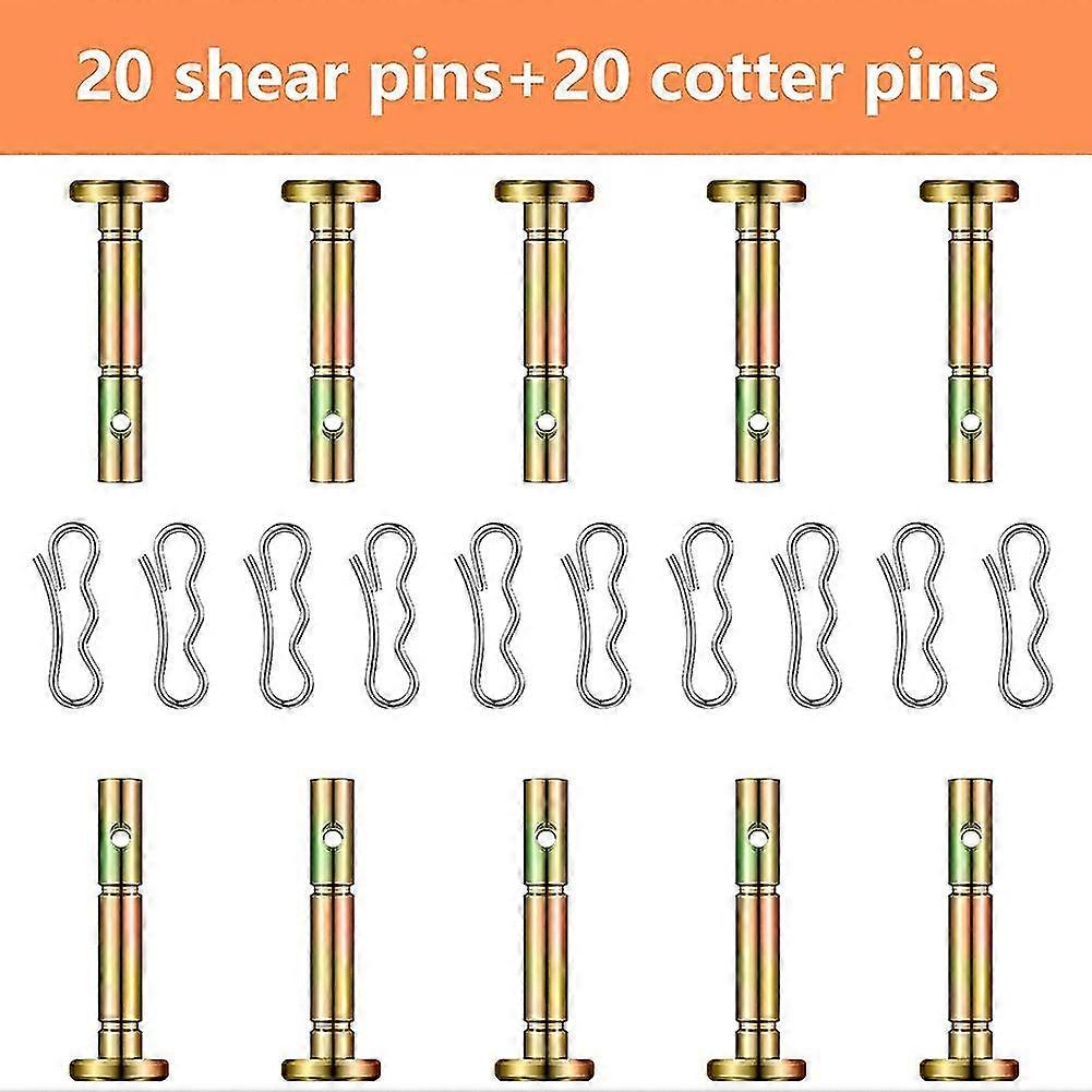 40 Pieces Shear Pins And Cotter Pins 738-04124 And 714-04040 ...