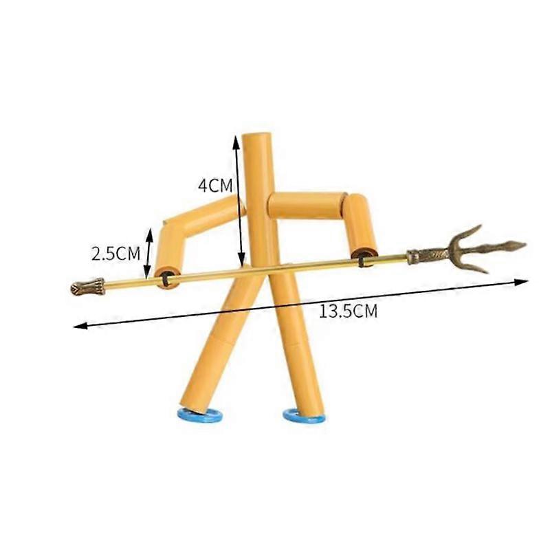 Balloon Bamboo Man Battle, Handmade Wooden Fencing Puppets Toys | Fruugo UK