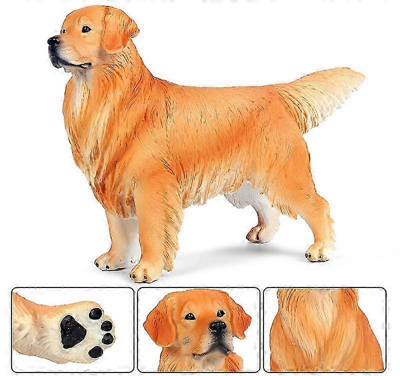 Large Golden Retriever Figure Pet Dog Animal Model Education Toy ...
