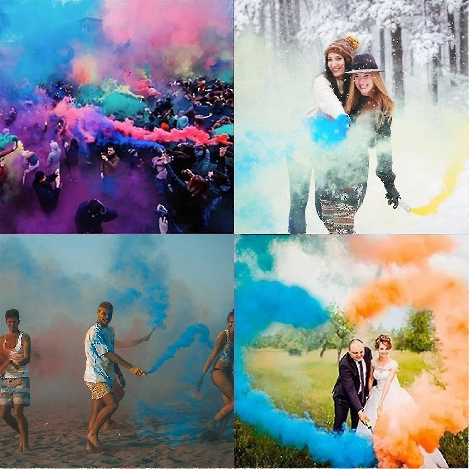 Smoke Cake Colorful Smoke Effect Show Round Bomb Stage Photography Aid ...