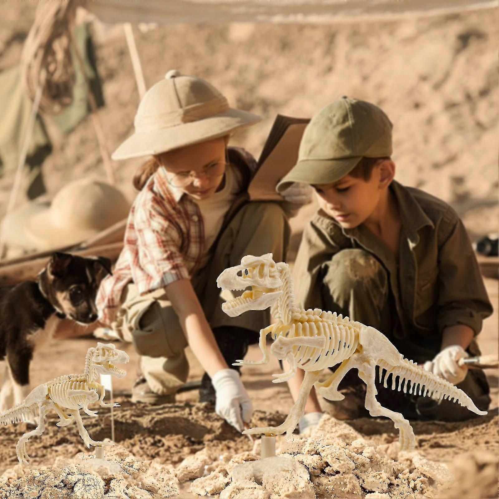 3d Dinosaur Puzzle Digging Fossil Kit Realistic And Safe Tools Easy To ...