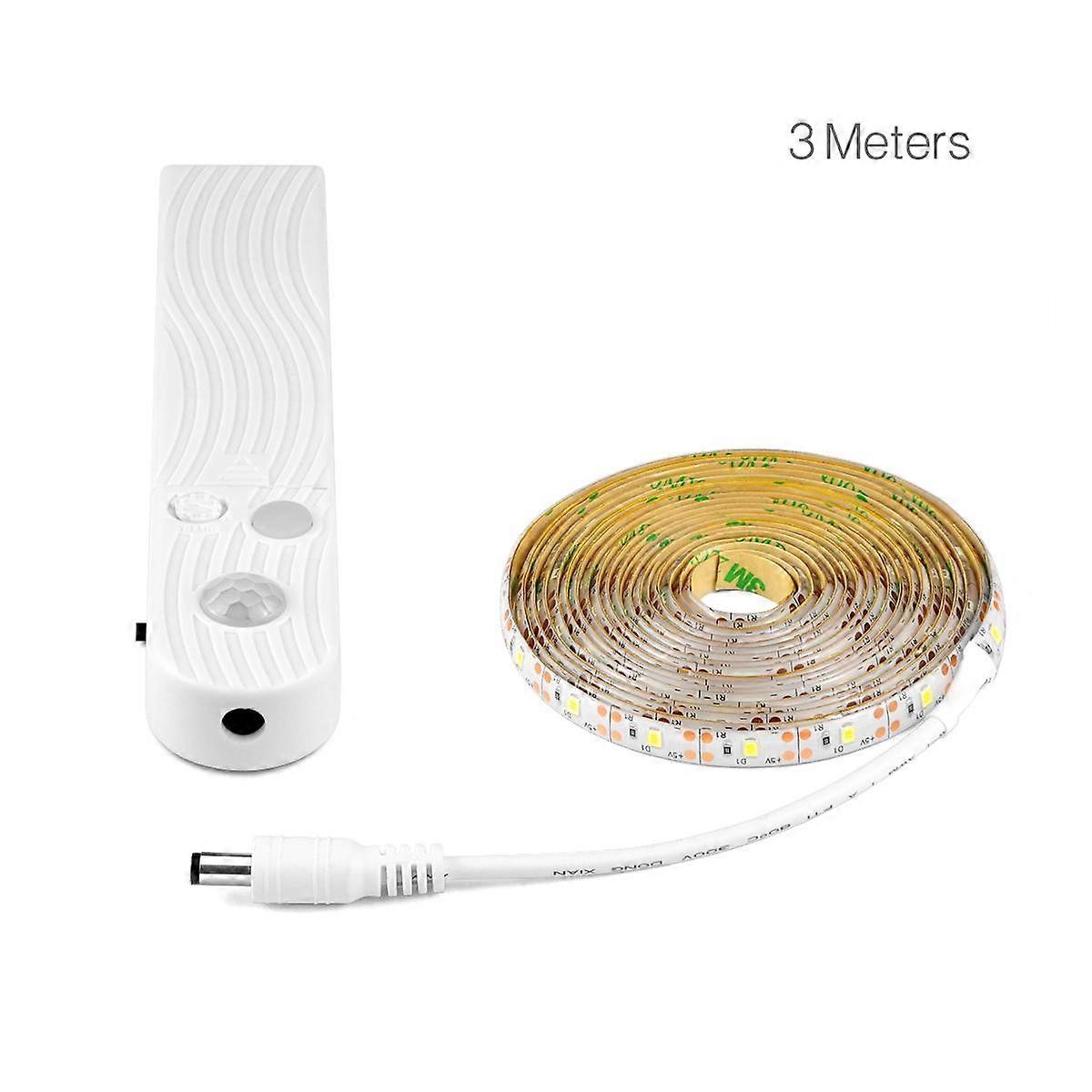 DC 5V PIR Motion Sensor LED Cabinet light 1m 2m 3m Strip tape Under Bed ...