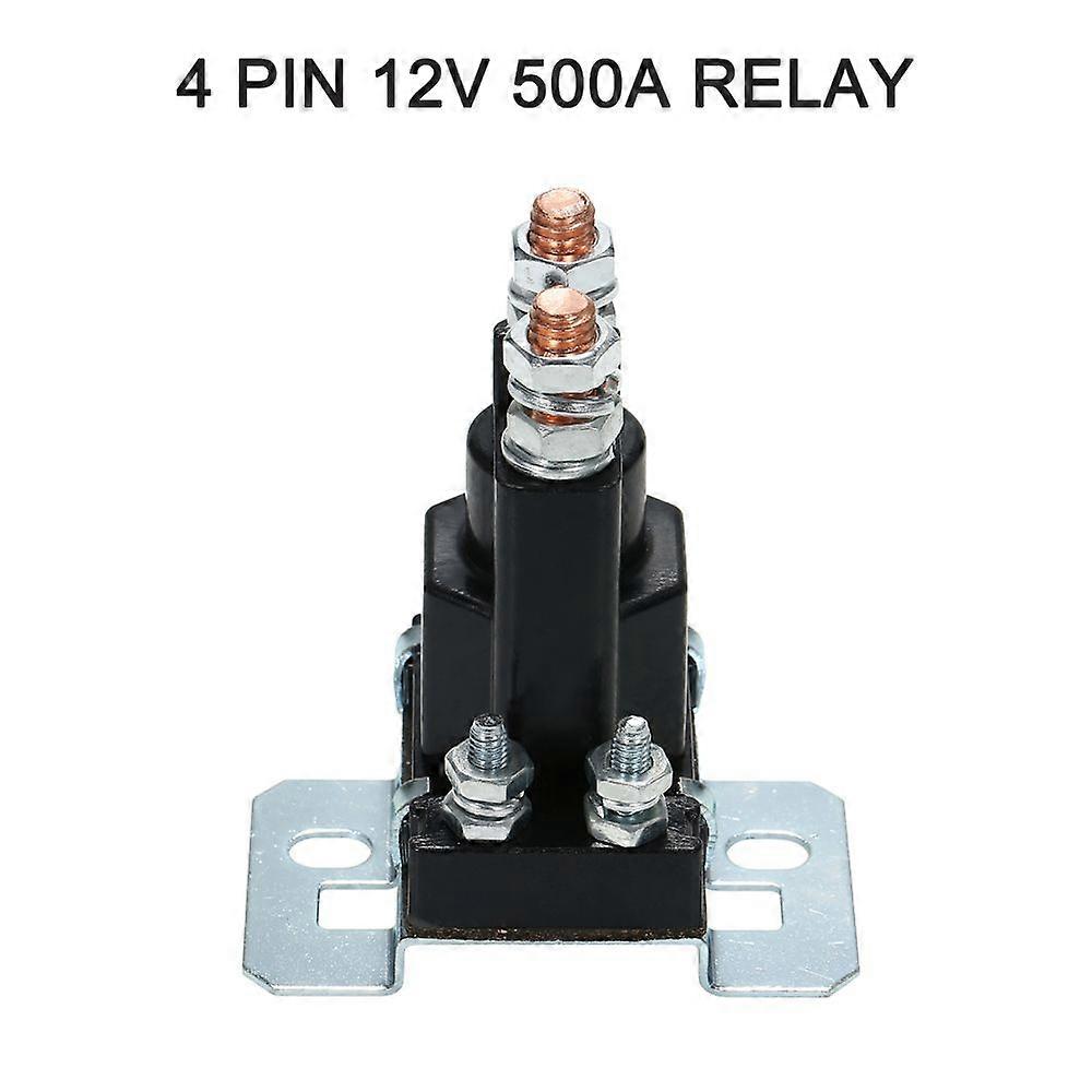 4 Pin 12V 500A Relay Dual Battery Isolator Car Auto Starter On/Off ...