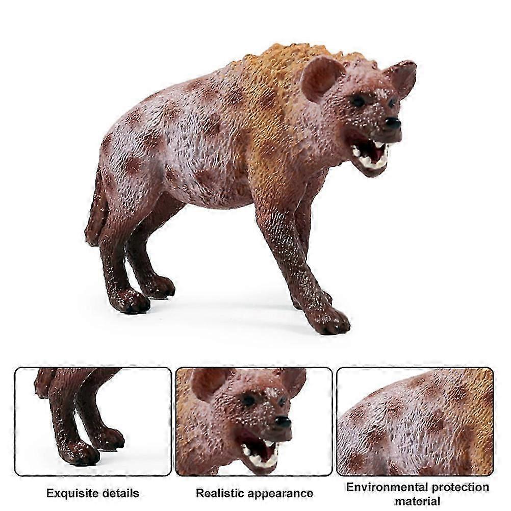 Hyena Figurine Ornaments Simulation PVC Hyena Wild Animals Figurine ...