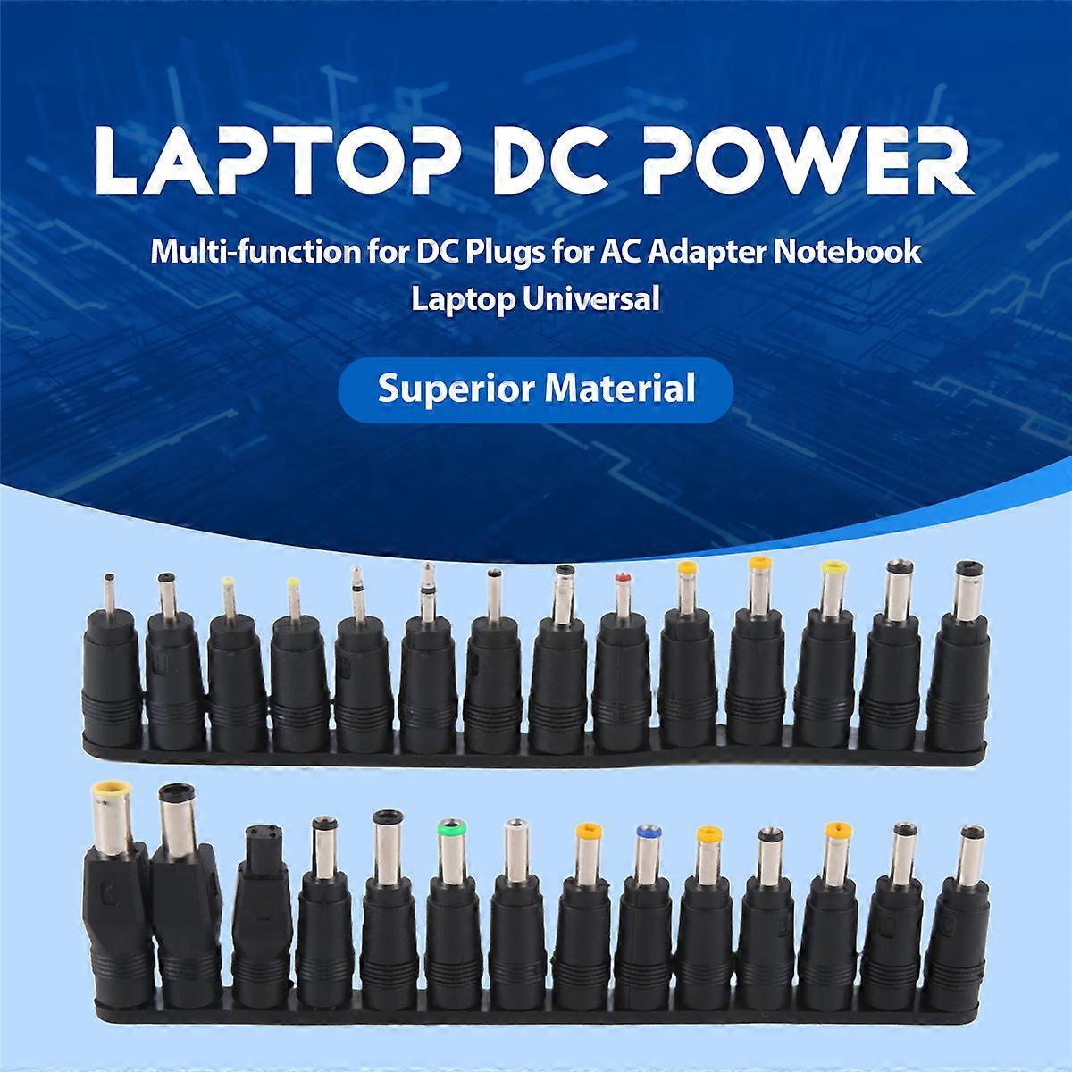 31Pcs Laptop DC Power Supply Adapter Connector Plug AC DC Jack Charger ...