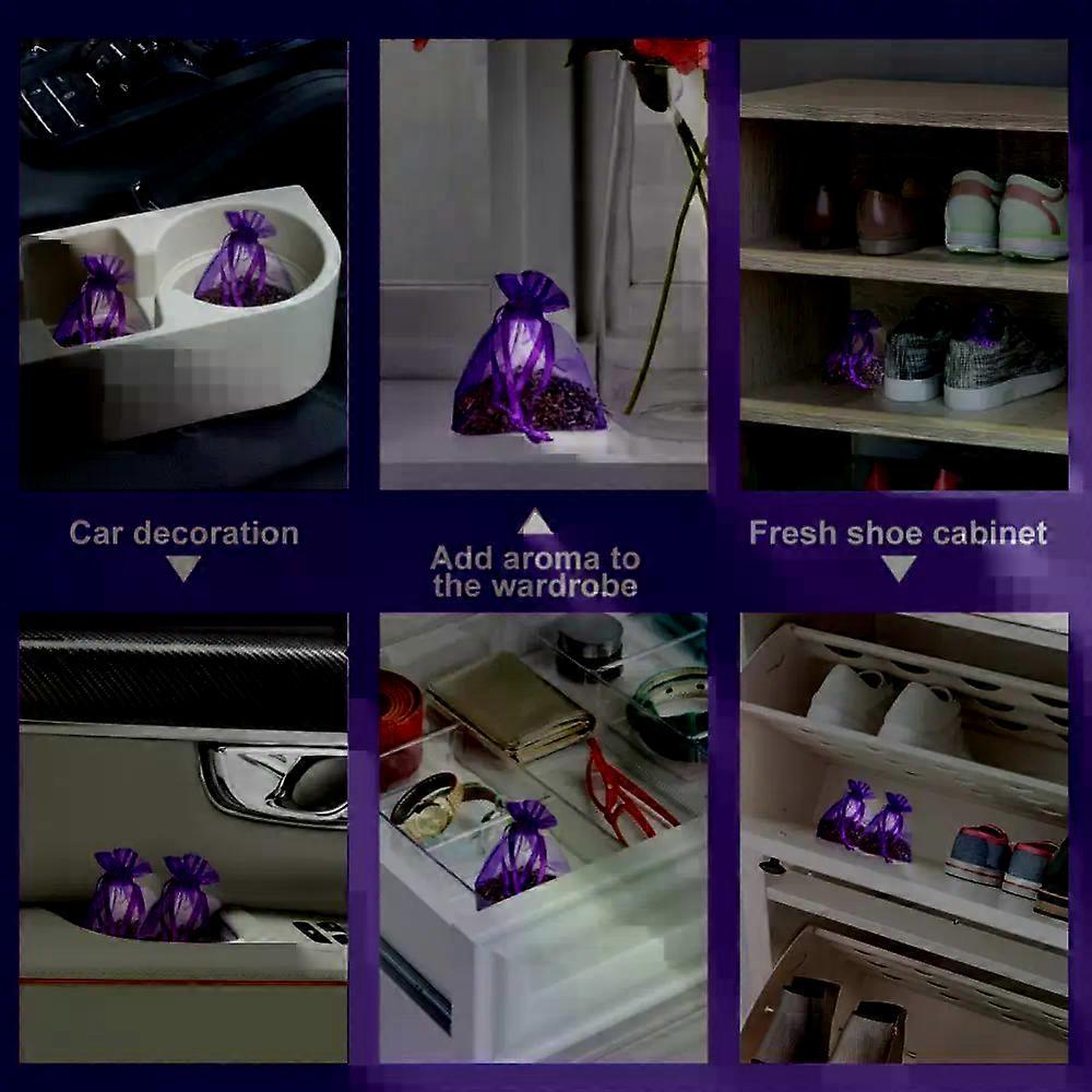 1/2Box Aromatherapy Bag Anti-pest Air Lavender Wardrobe Closet Car Hanging Fragrant Sachet Air ...