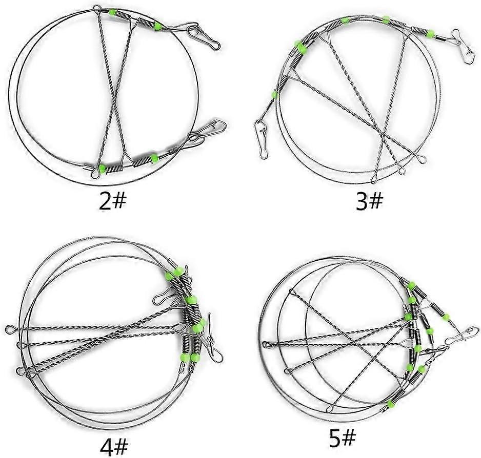 Tackle Rigs Stainless Steel Wire Leader, Fishing Leader with Swivel ...