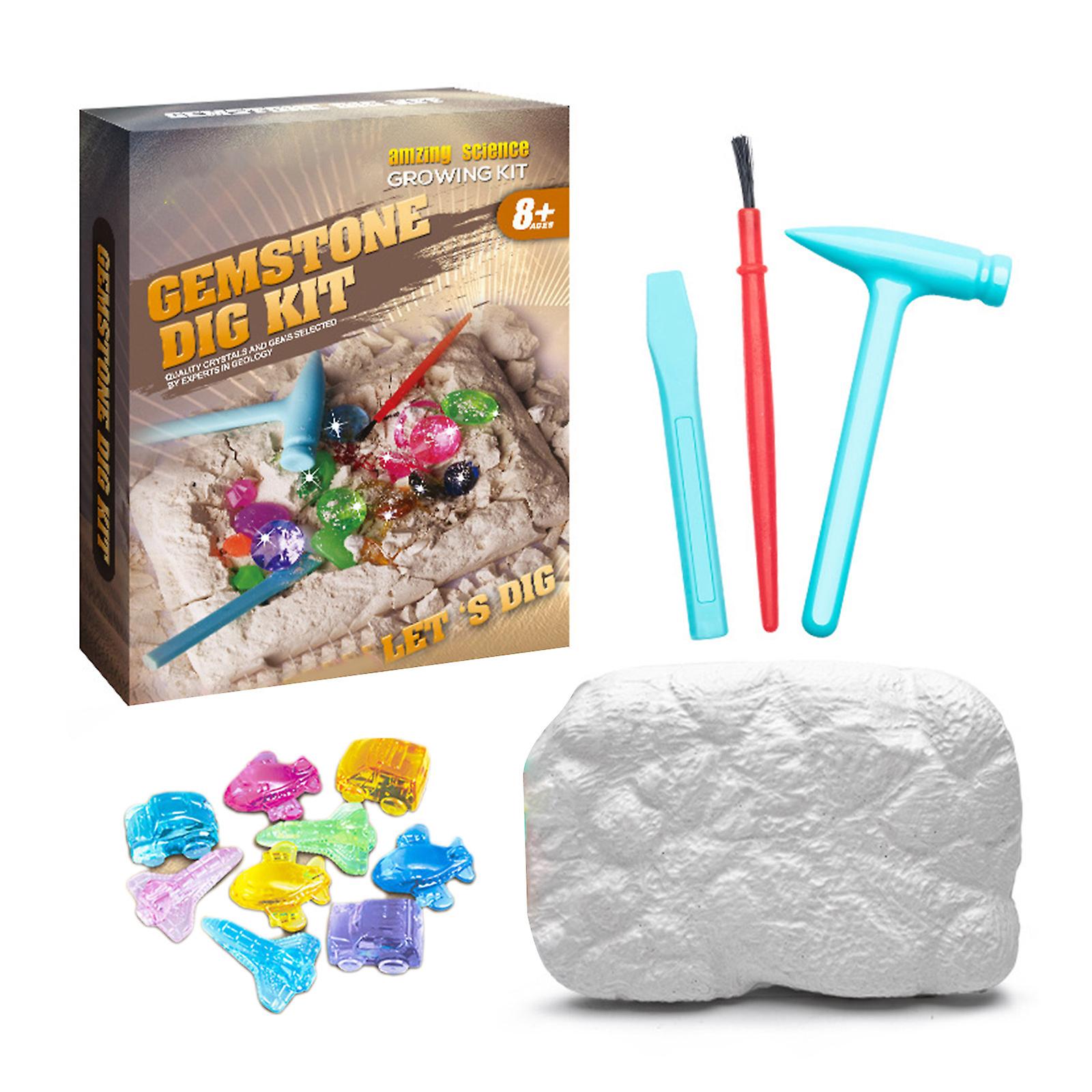 Exploring Dig Kit Gemstones Digging Kit Toy Mining Jewel Girl ...