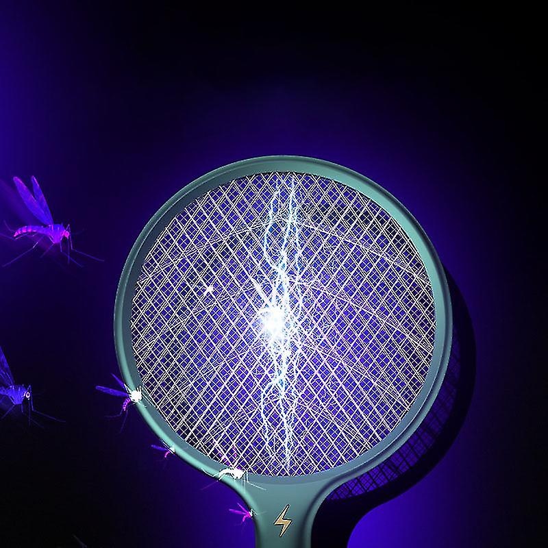 Electric Fly Swatter 400nm Fly Killer Usb Rechargeable Base Fly Swatter ...