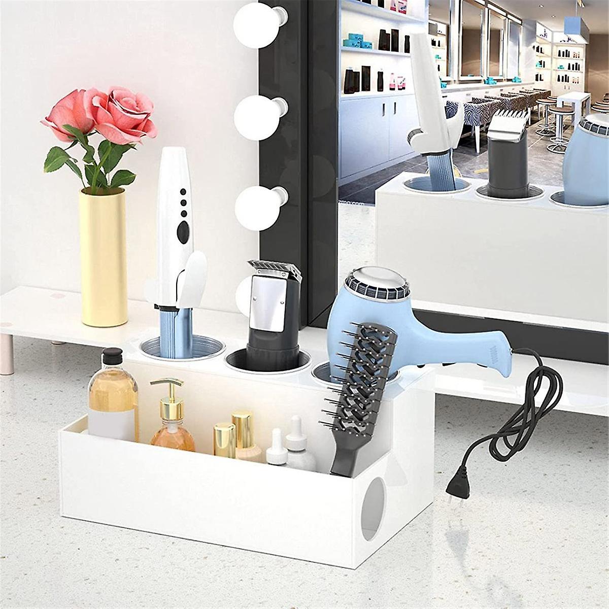 Hair Tool Organizer Acrylic Countertop Hair Dryer and Styling Holder ...