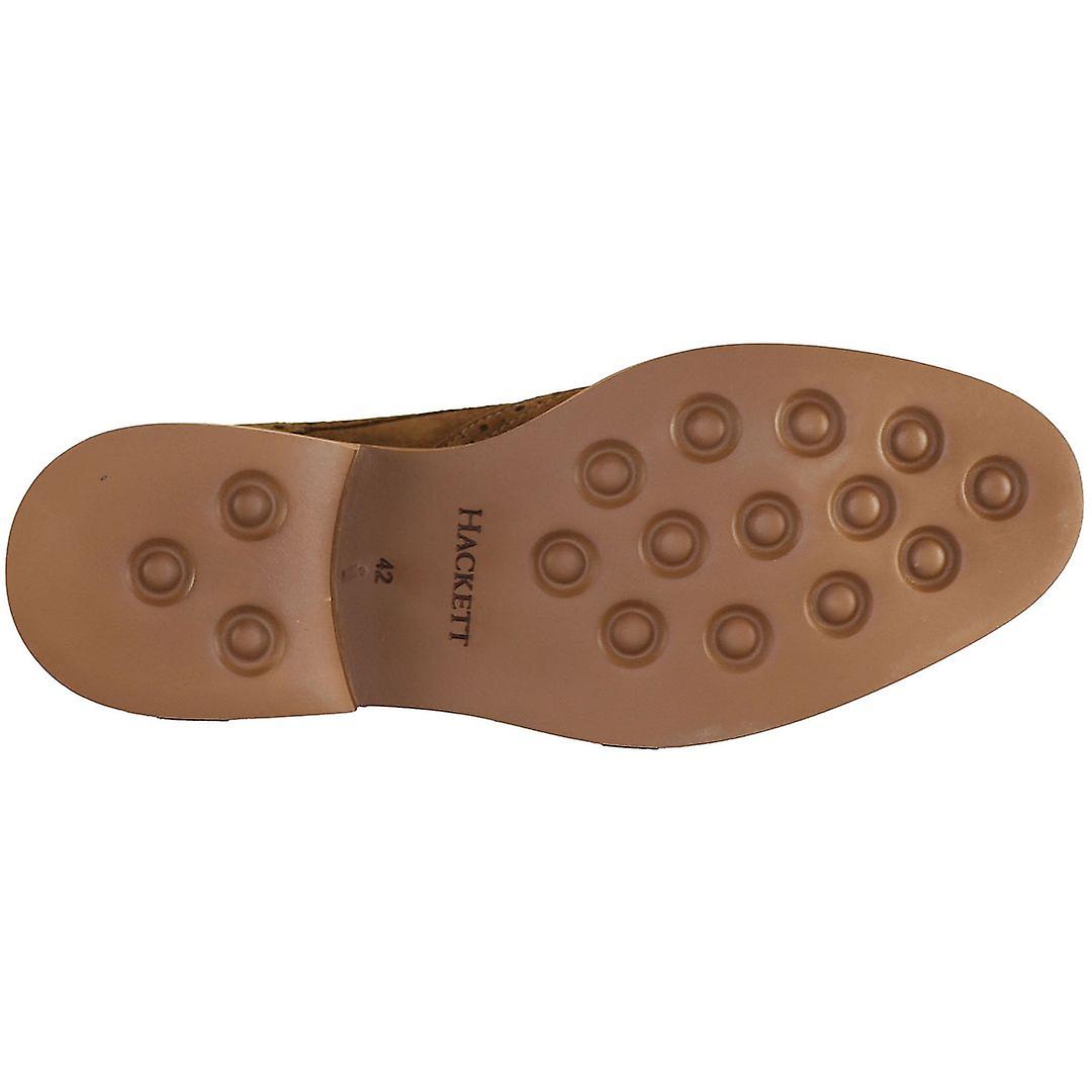 Hackett Chino Brogue Lace-Up Beige Suede Leather Mens Shoes HMS20801 ...