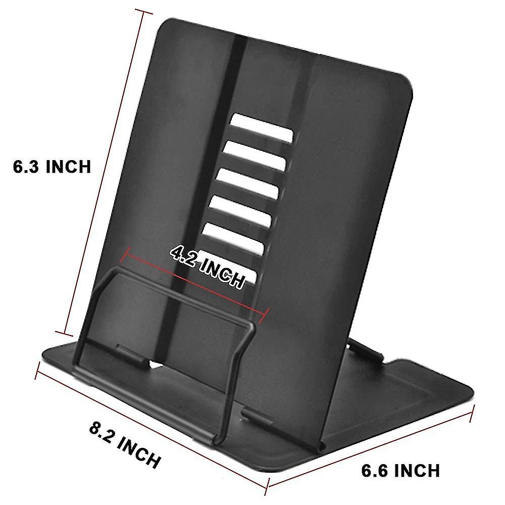 Book Stand, Cookbook Holder With 6 Adjustable Angles And Paper Page ...