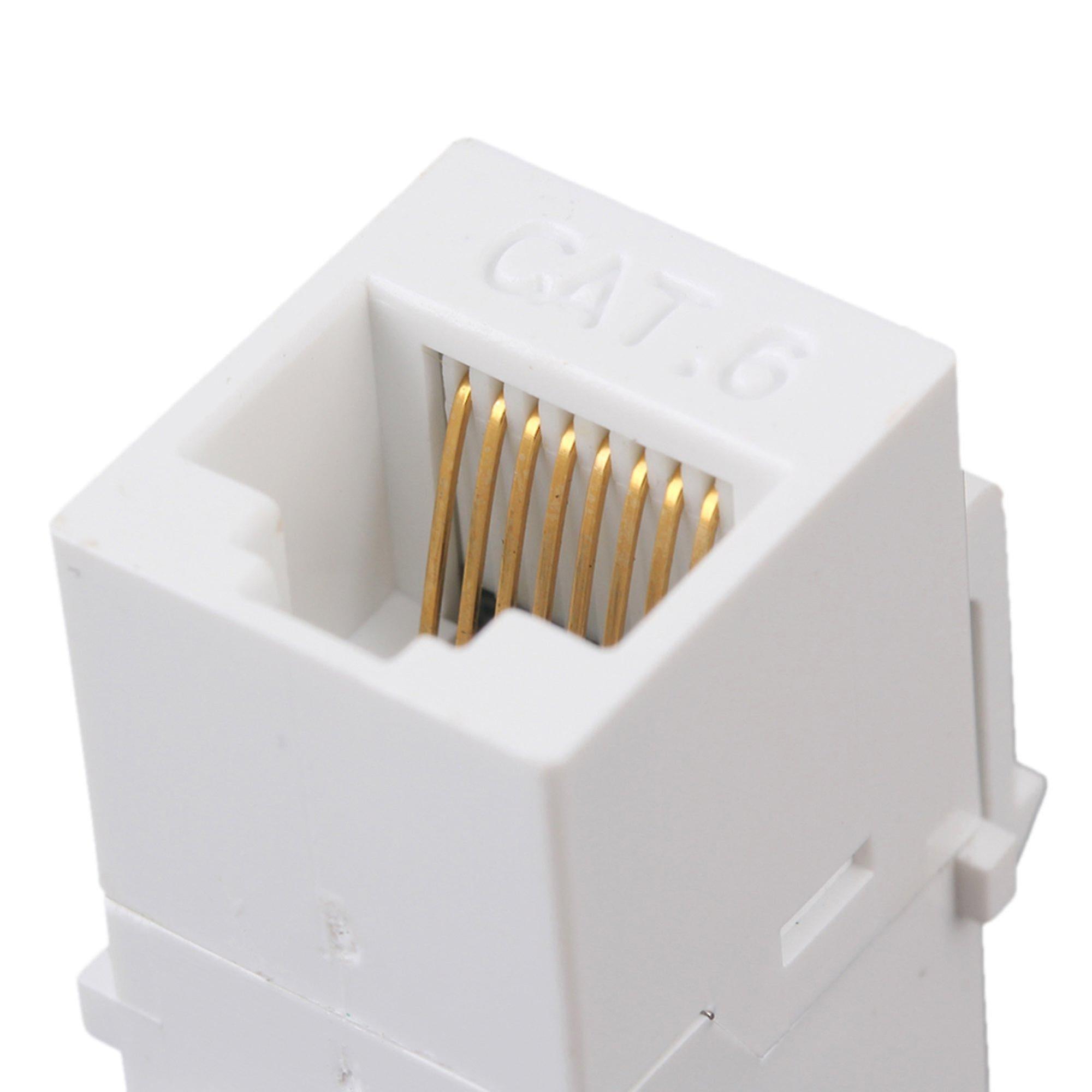 O cards adapters 100pcs female to female rj45 utp keystone wall jack ...