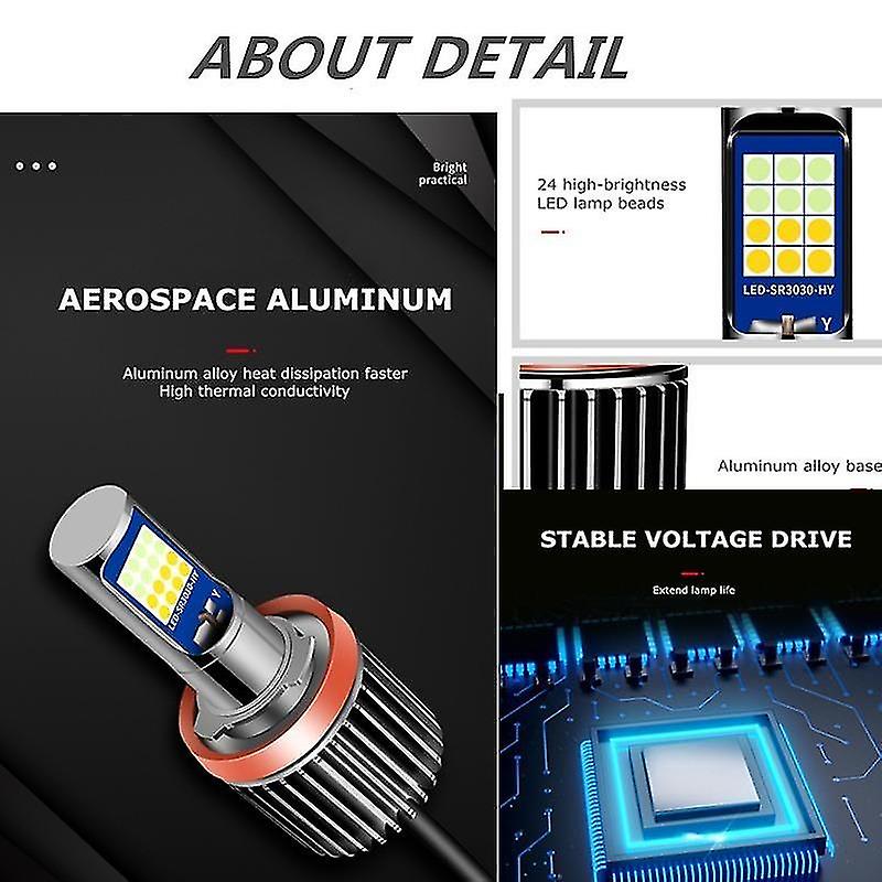 2pcs Led Bulb H8 H11 Auto Fog Light H3 H27 880 881 9005 Hb3 9006 Hb4 ...