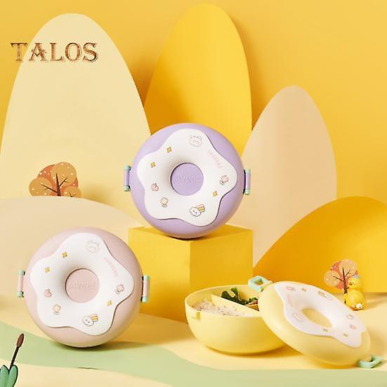 Cute Cartoon Donut 1000ml Lunch Box Microwavable Bento Container with ...