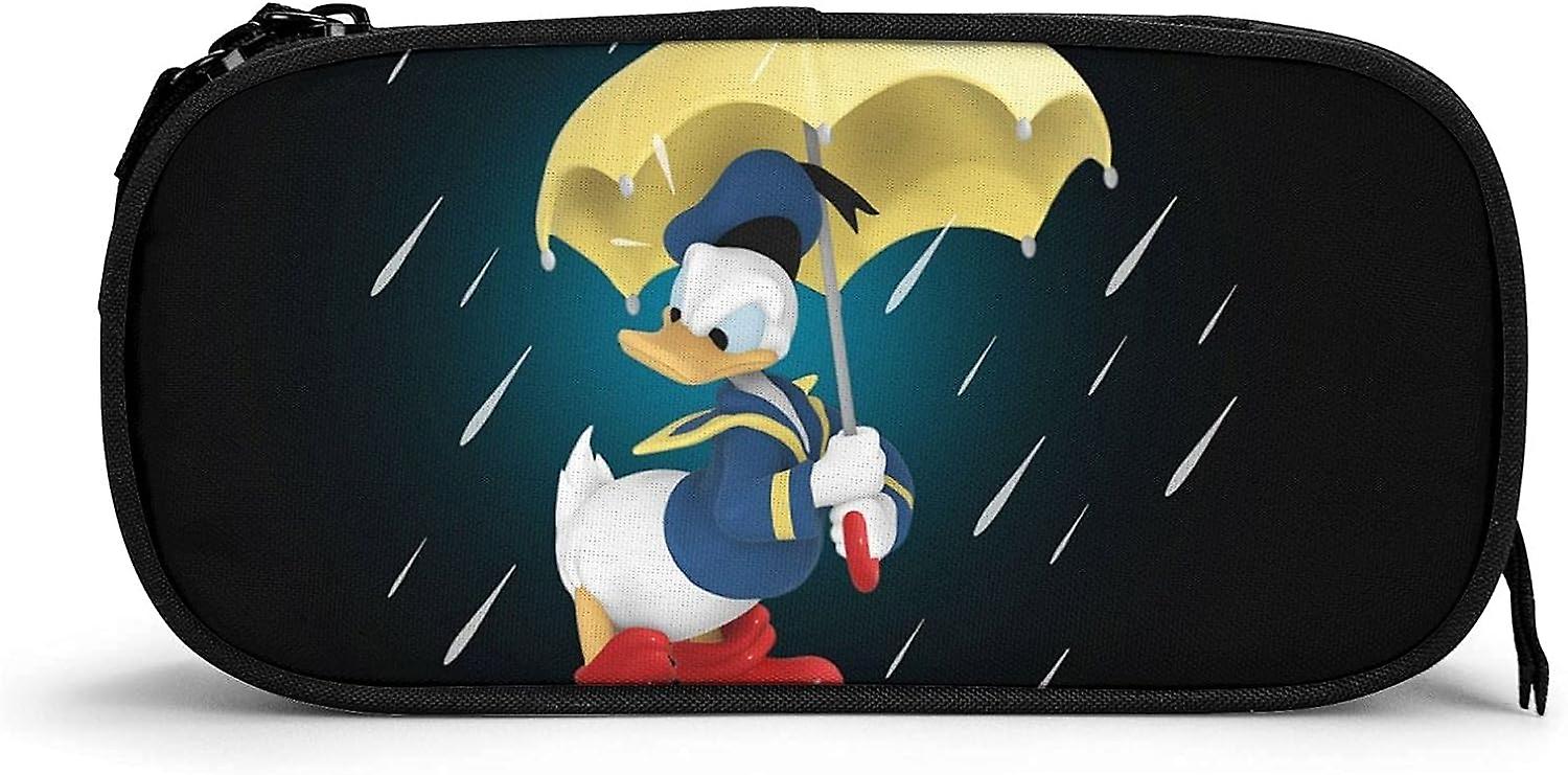 Donald Duck Pencil Case Cute Zipper Pen Storage Bag Students Pencil Box ...