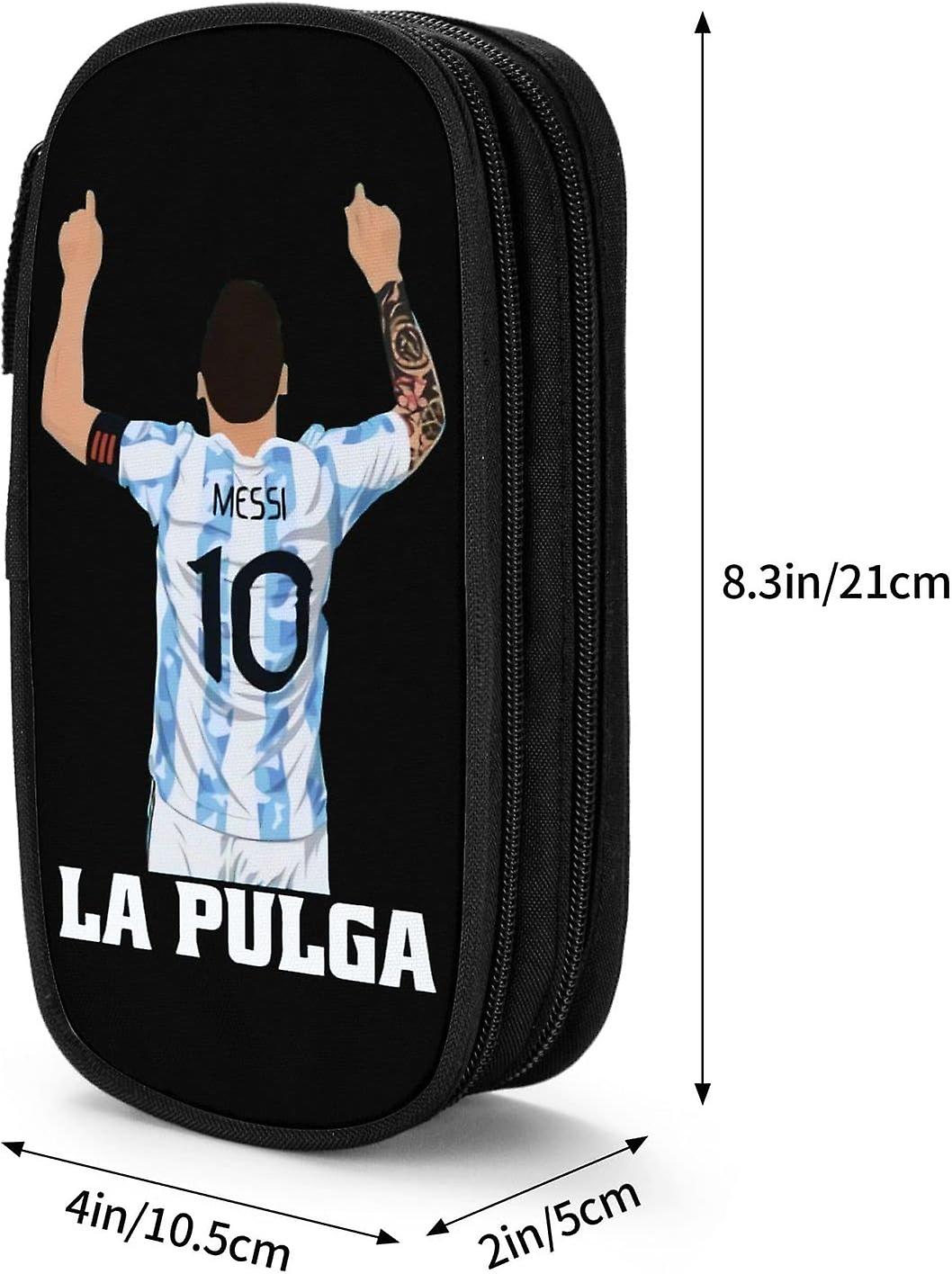 #10 Messi 2022 Big Capacity Pencil Pen Case for Office College School ...