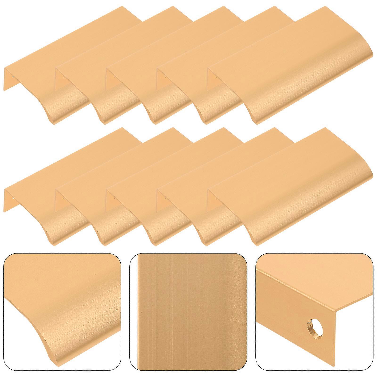 10pcs Concealed Door Handles Hidden Cabinet Grips Kitchen Door Drawer ...