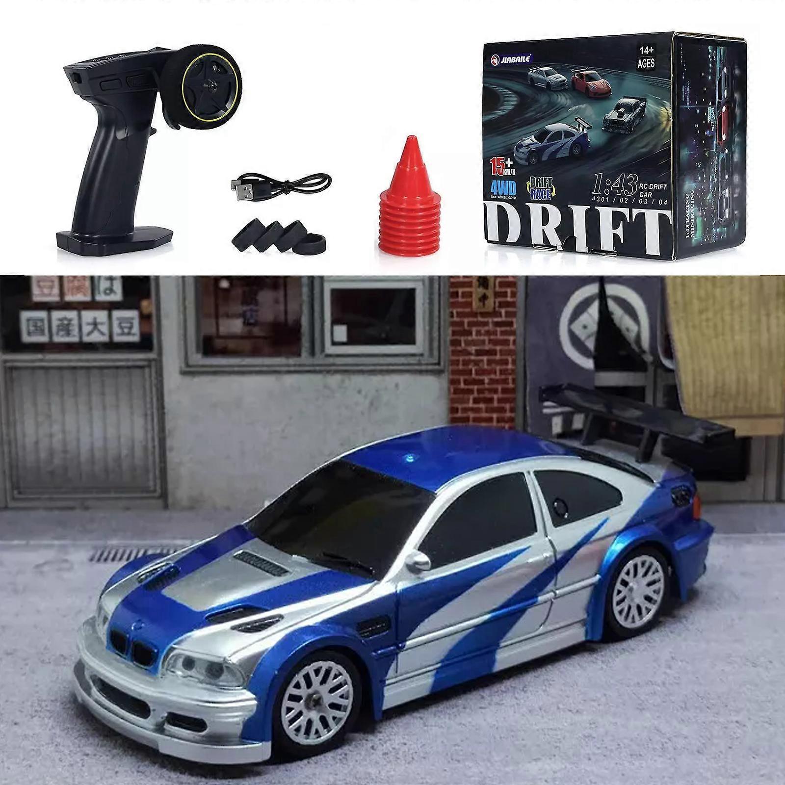 RC 1/43 Scale Ready to Run Race 4WD Car Remote Control Drift Car Mini ...