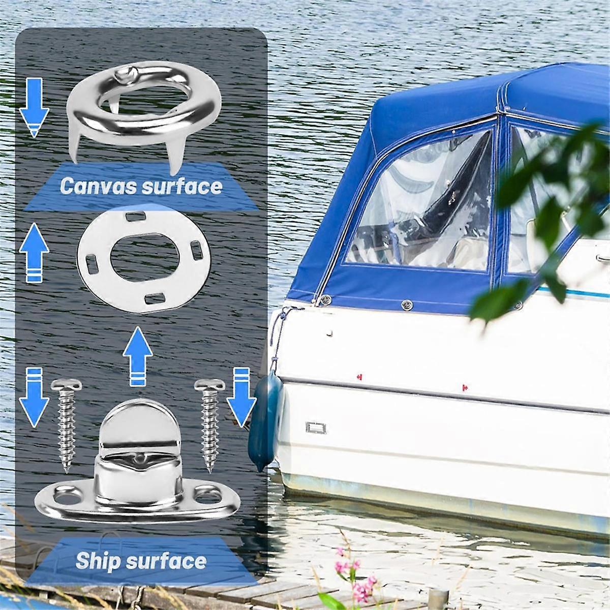 10Sets Marine Grade Twist Lock Fasteners Turn Button Eyelet,for Canvas ...