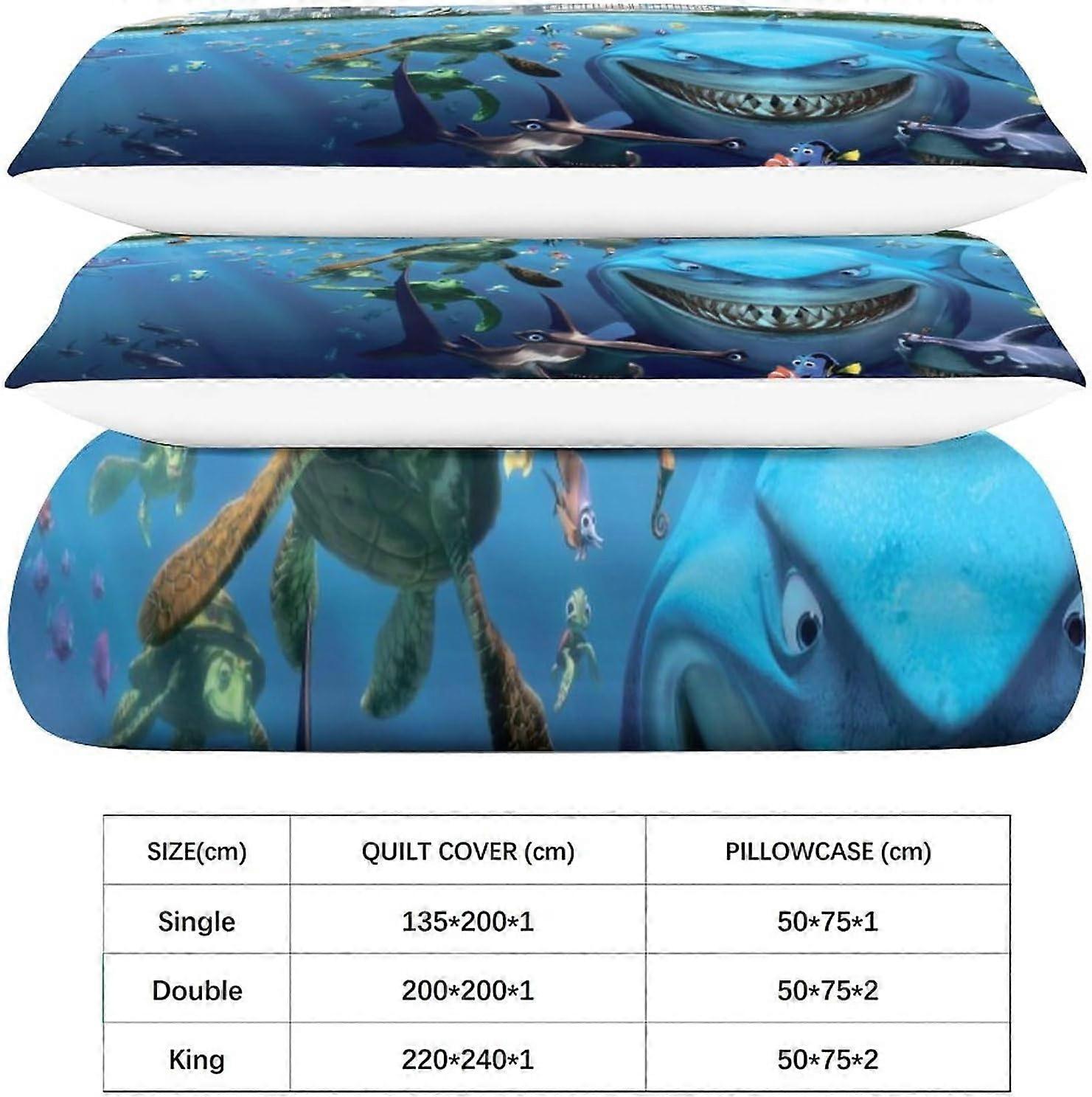 Finding Nemo 3D Print Duvet Cover Set Bedding Set with Zipper Closure ...
