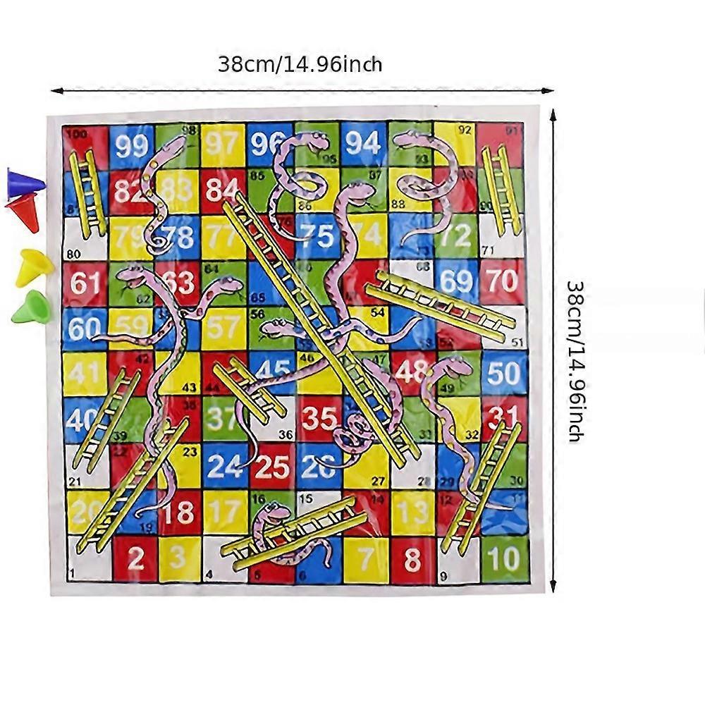 Snakes And Ladders Board Game Complete Set With Board, Classic Family ...