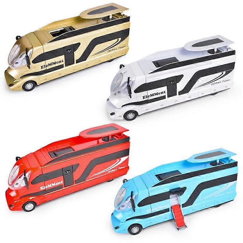 Diecast Luxury RV Recreational Dining Car Model Metal Toy Camper Van ...