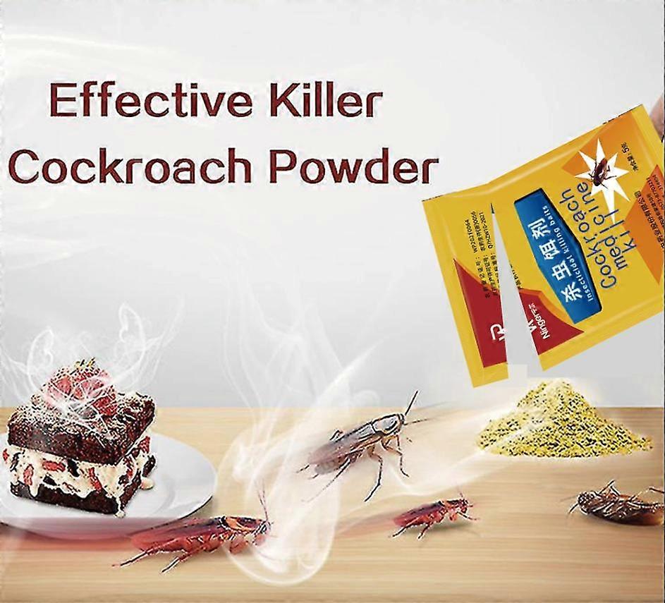 10PCS Cockroach Medicine Insecticide Powder Insecticide Flea Lice ...