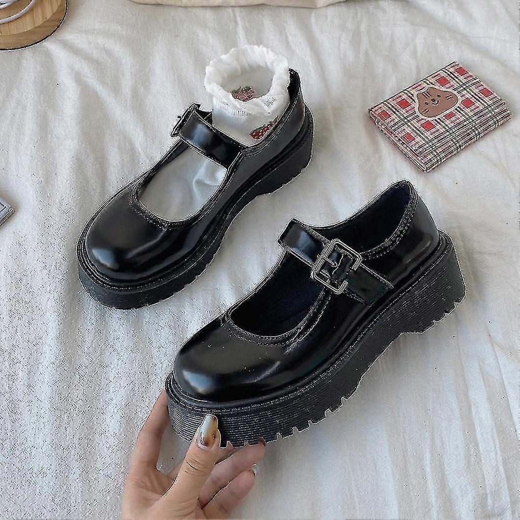 School Student Shoes College Girl Student Sweet Lolita Shoes Jk Uniform ...