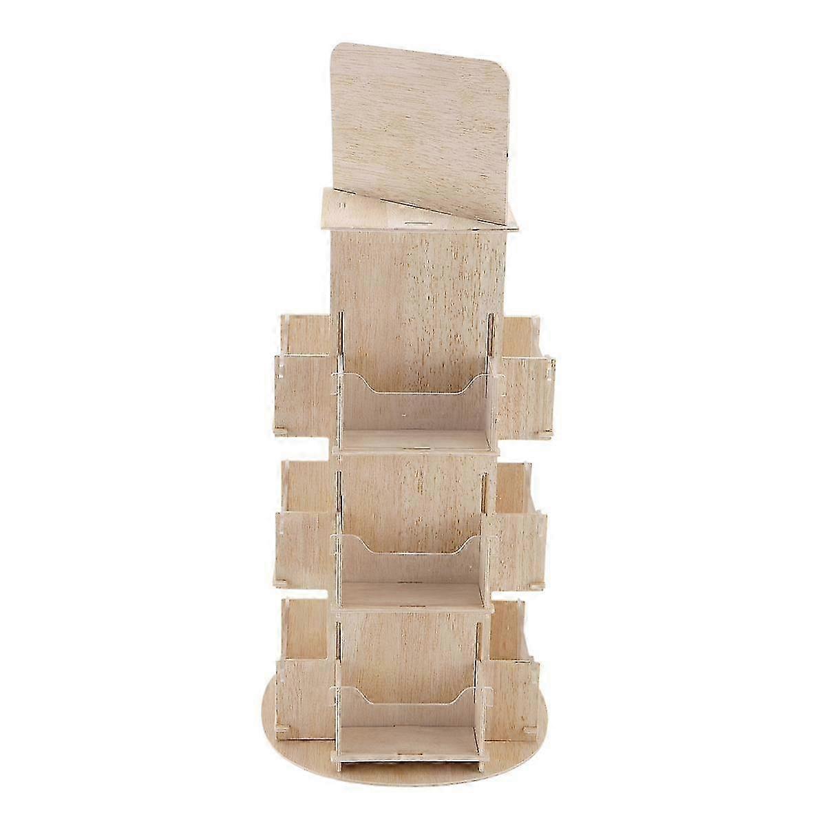 Rotating Display Stand,Rotating Sticker Display Stand,Wooden Greeting ...