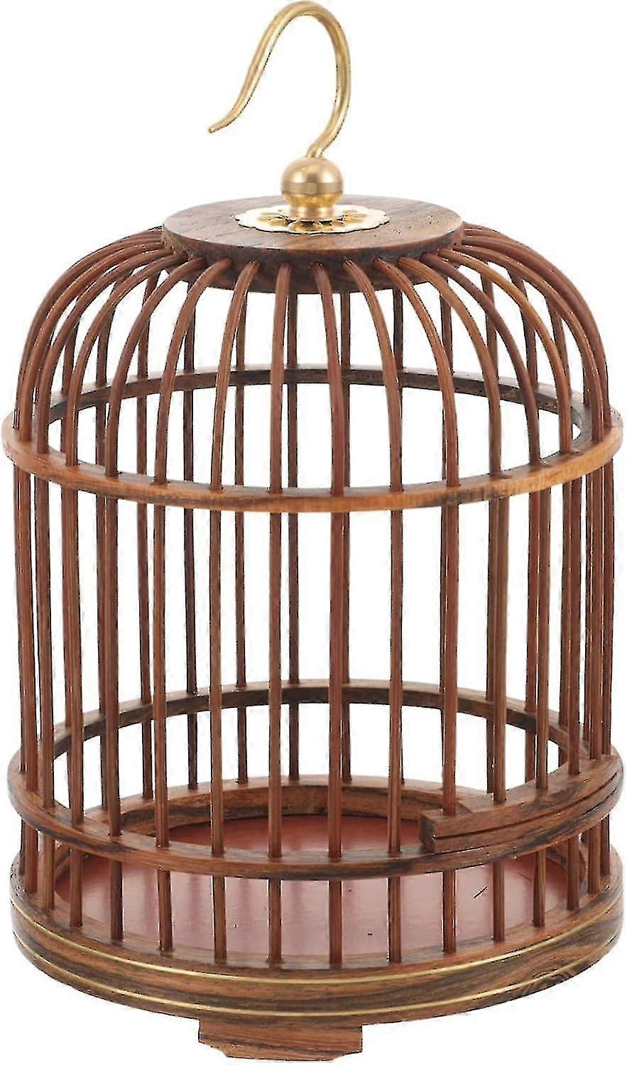 Vintage Retro Wooden Bird Cage - Outdoor Decor And Pet Cage With Metal ...