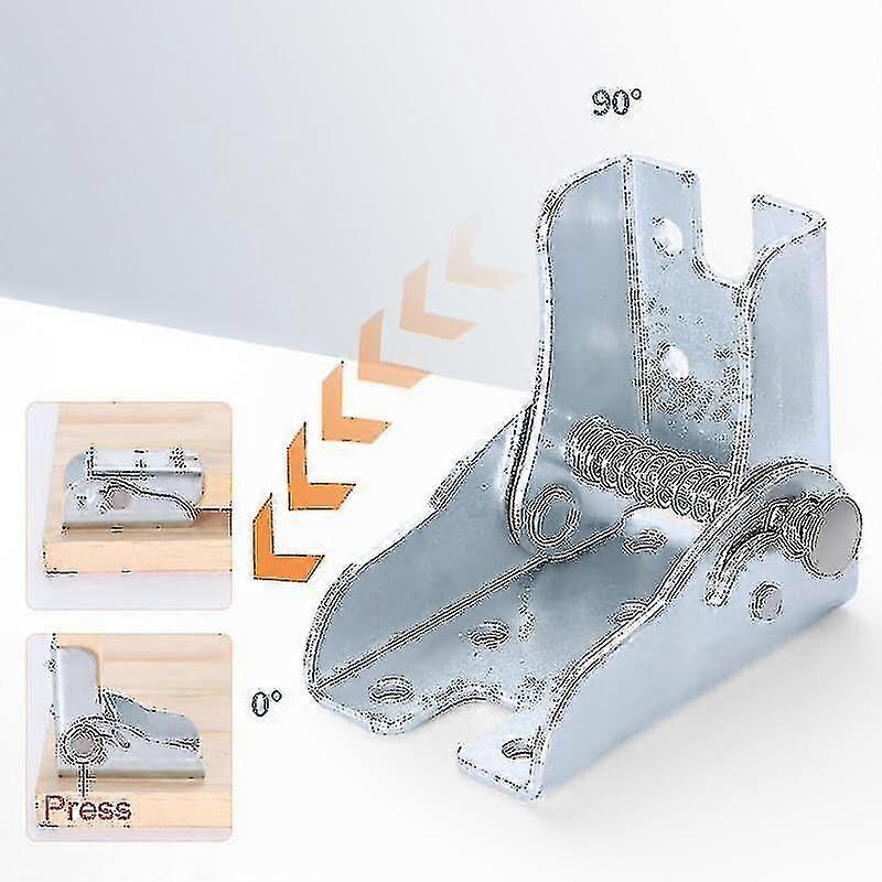 90 Degree Self-locking Folding Hinge Table Legs Chair Extension ...