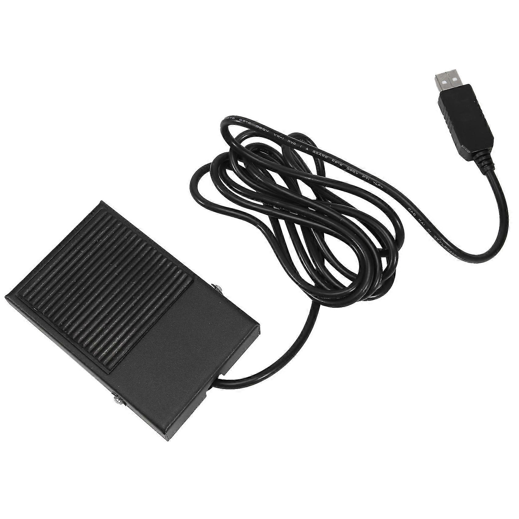 USB Foot Switch Metal Foot Switch Keyboard Pedal for HID PC Computer ...