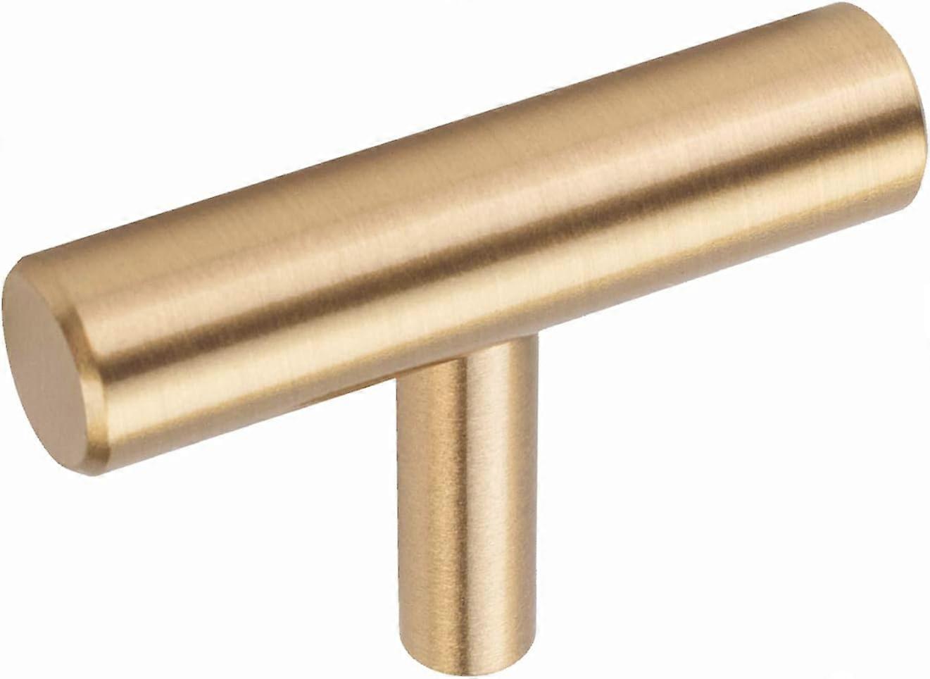Set Of 4 Brushed Brass Cabinet Knobs Gold Dresser Drawer Knob For Cabinets Cupboards Fruugo Uk