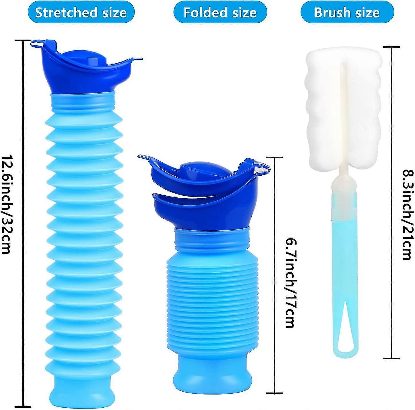 Emergency Urinal 750 Ml Portable Shrinkable Urinal Male Female Reusable ...