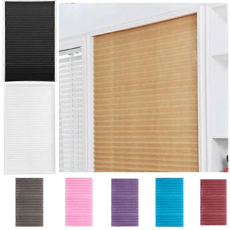 Self-Adhesive Pleated Blinds Folding Non-Woven Curtains For Kitchen ...