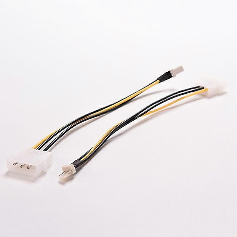 5 Pcs 4-Pin Molex/IDE to 3-Pin CPU Case Fan Power Connector Cable ...