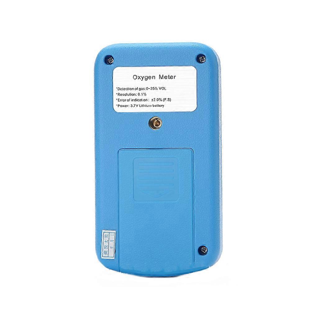 Handheld Oxygen Meter LCD Sound Light Vibration Alarm O2 Concentration ...