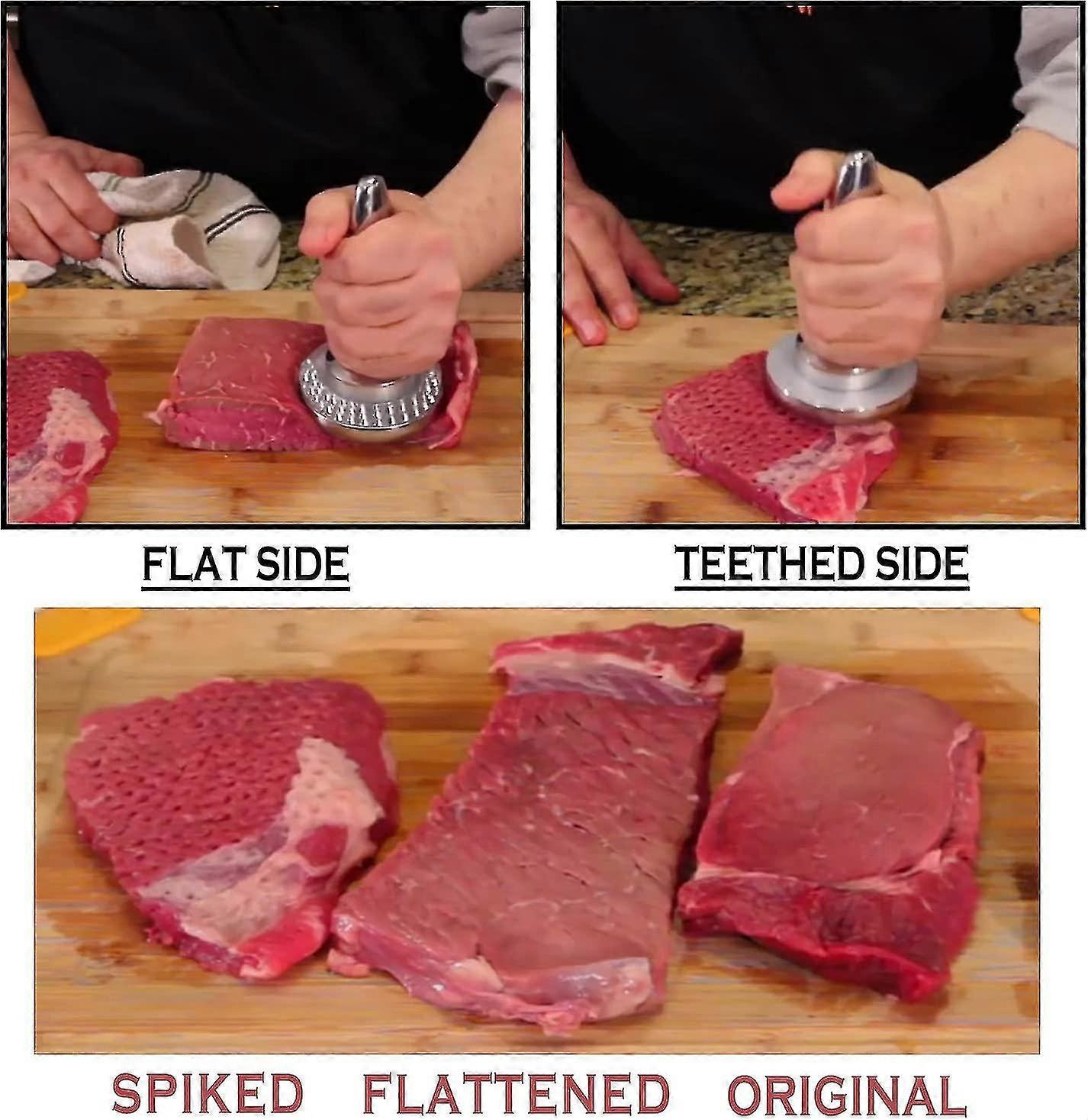 Reversible Meat Tenderizer And Pounder Dual Sided Meat Tenderizer ...